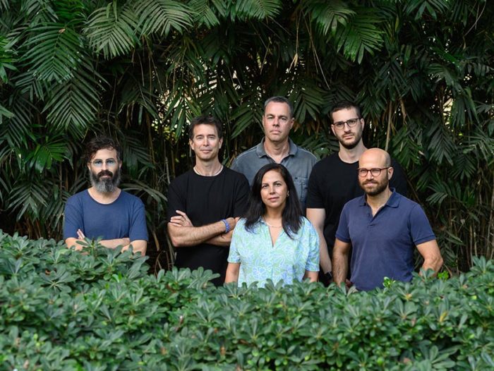 (l-r) Jeremy Garb, Prof. Rotem Sorek, Dr. Azita Leavitt, Dr. Gil Amitai ...